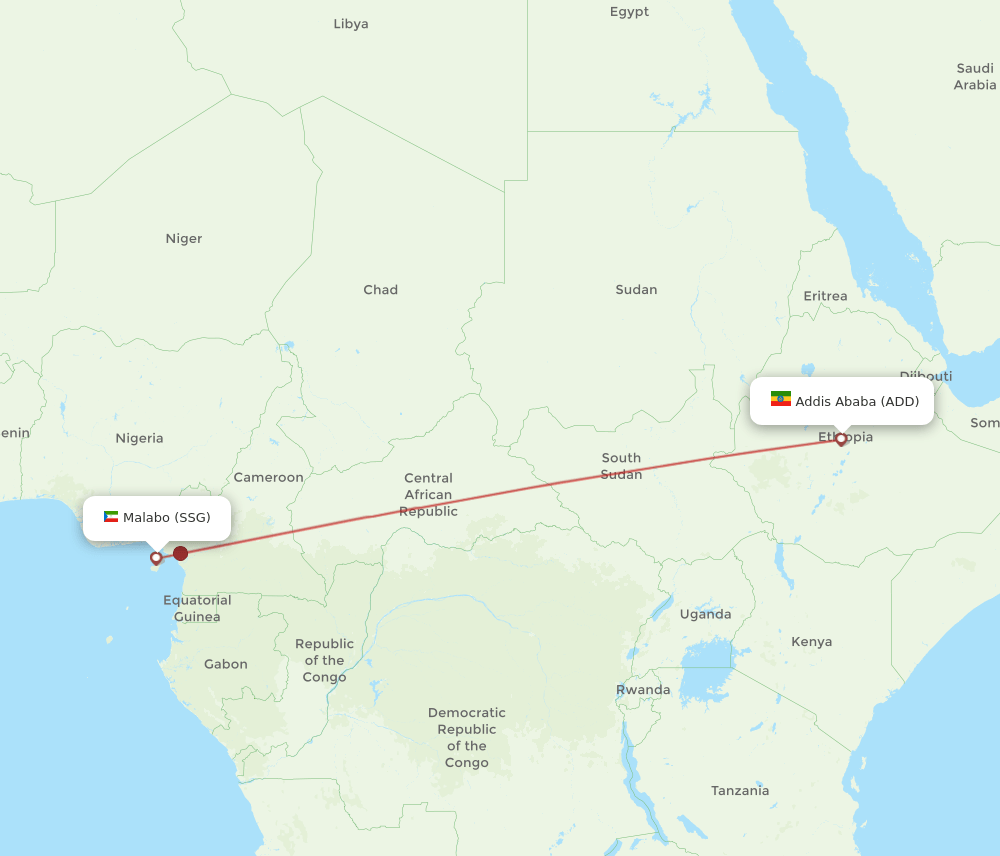 Flights from Addis Ababa to Malabo, ADD to SSG - Flight Routes Flights from Addis Ababa to Malabo, ADD to SSG - Flight Routes