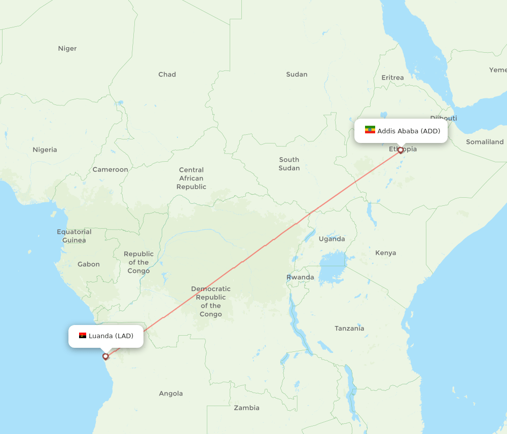 Flights from Luanda to Addis Ababa, LAD to ADD - Flight Routes Flights from Luanda to Addis Ababa, LAD to ADD - Flight Routes