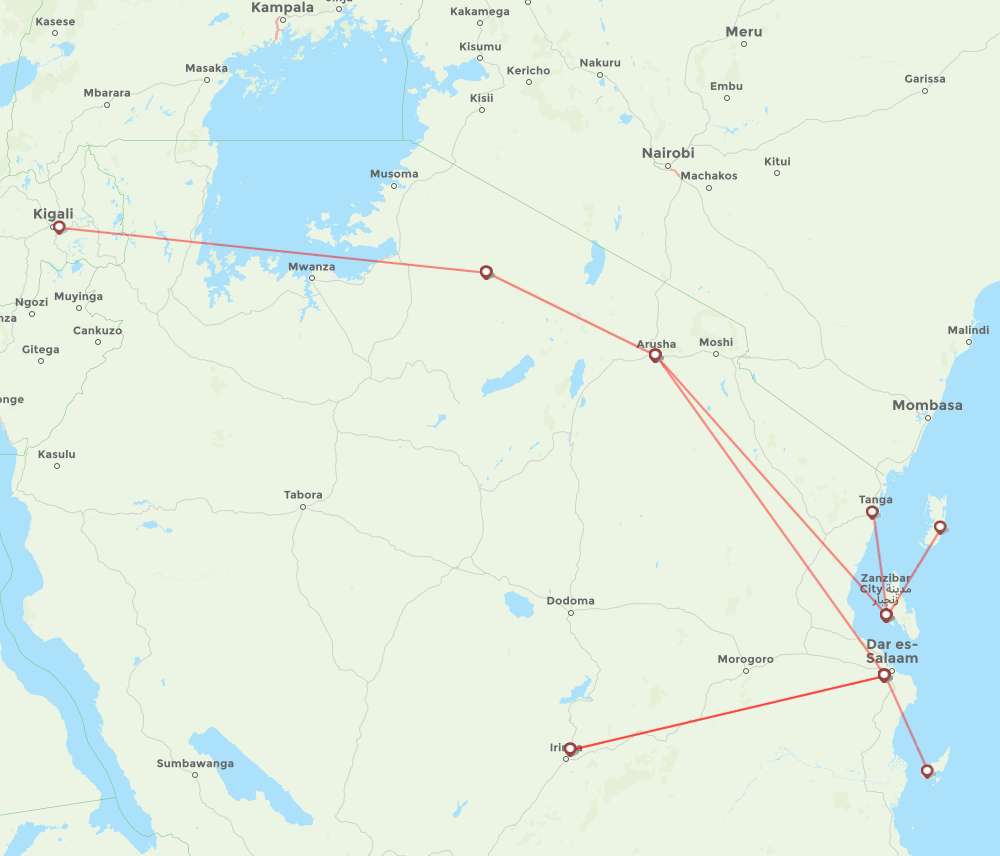 Auric Air airline routes (UI) 2025, map - Flight Routes Auric Air airline routes (UI) 2025, map - Flight Routes